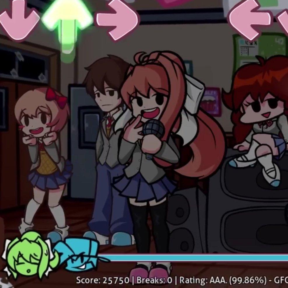 [Glitcher (Monika Mix)]FNF Doki Doki Takeover Plus Mod - FNF Doki Doki Takeover Plus - 电台节目 - 网易云音乐