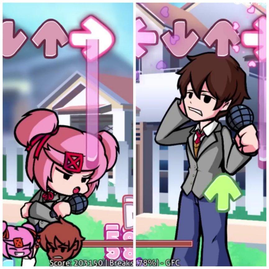 [You and me(Natsuki)] FNF Doki Doki Takeover Plus Mod - FNF Doki Doki ...