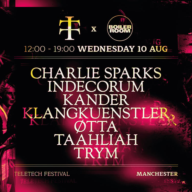 TAAHLIAH @ Boiler Room x Teletech, Manchester - Underground | Deep ...