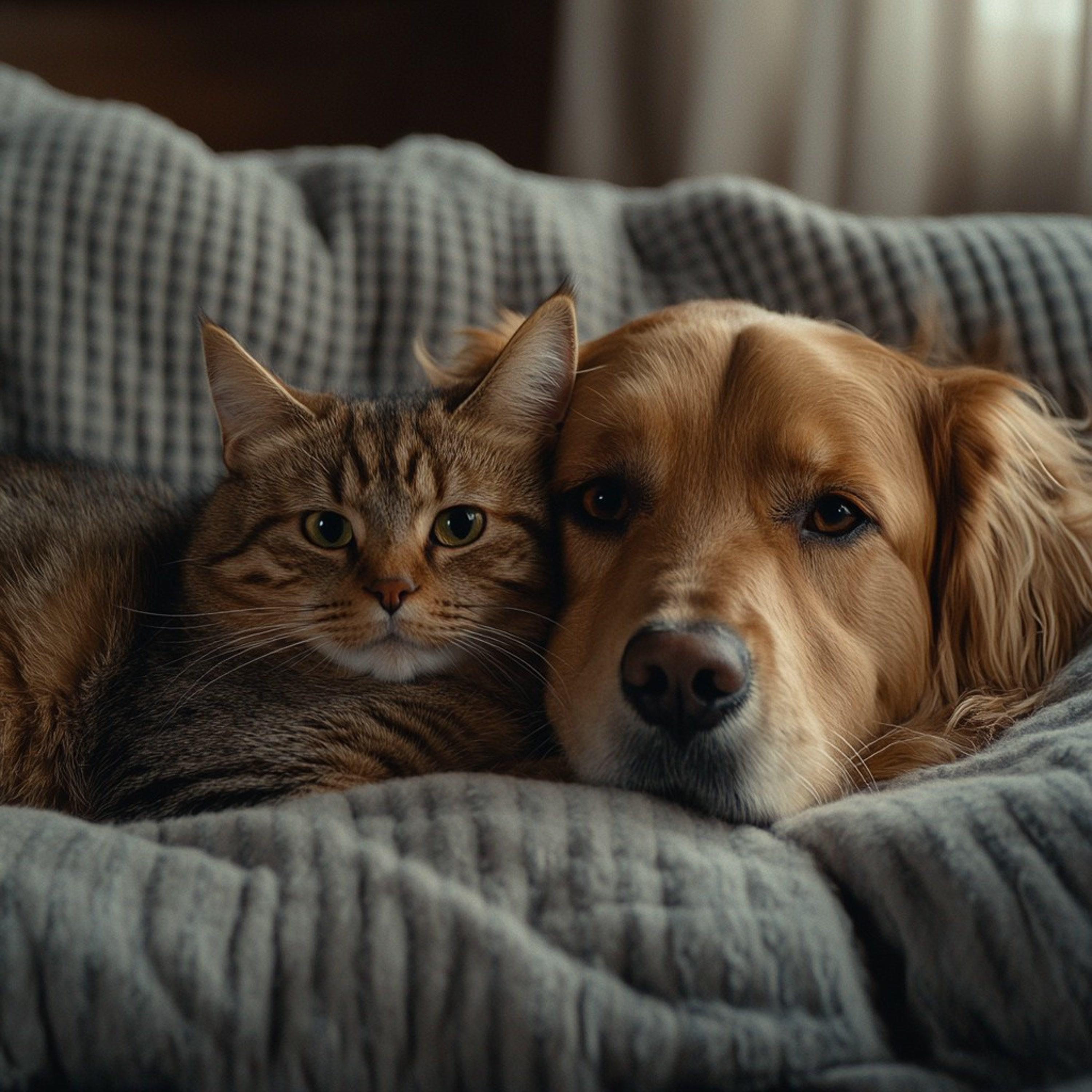 Pets' Relaxation Tranquil Soundscapes - 432 Hz Music Relaxation/Raining ...